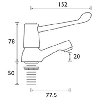 6 Inch Lever Basin Taps Supplied In Pairs