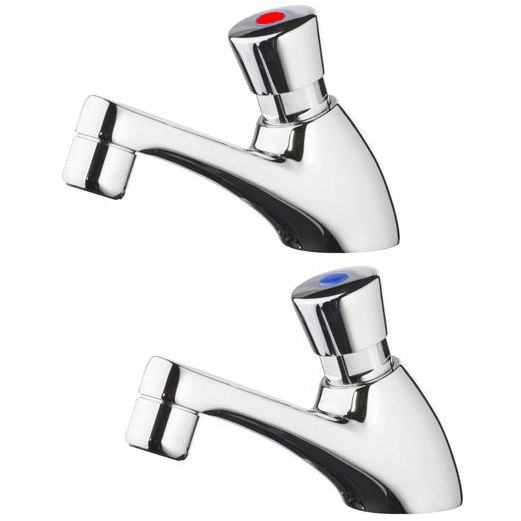 Press Button Time Flow Taps With Vandal Resistant Button