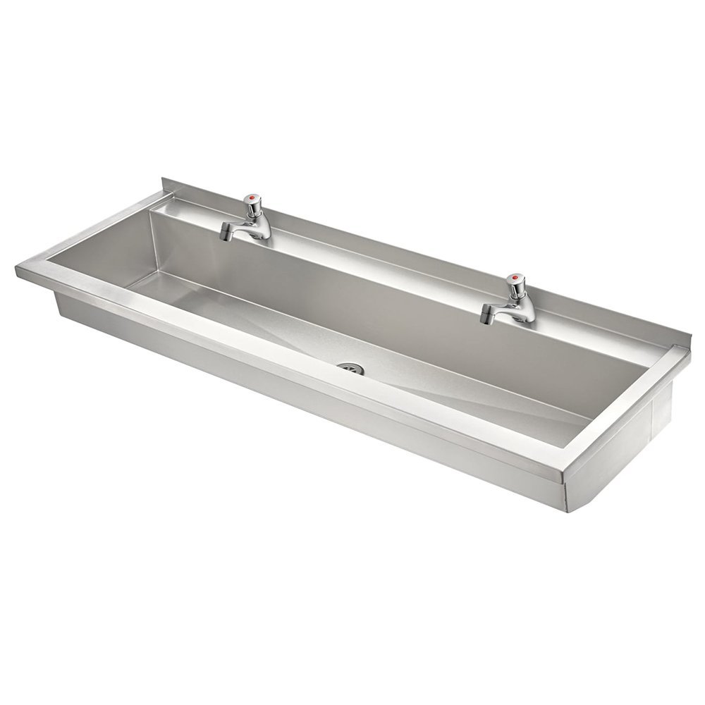 Large Stainless Steel Trough Sinks For School Washrooms