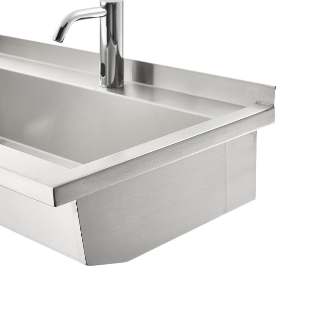 Large Stainless Steel Trough Sinks For School Washrooms