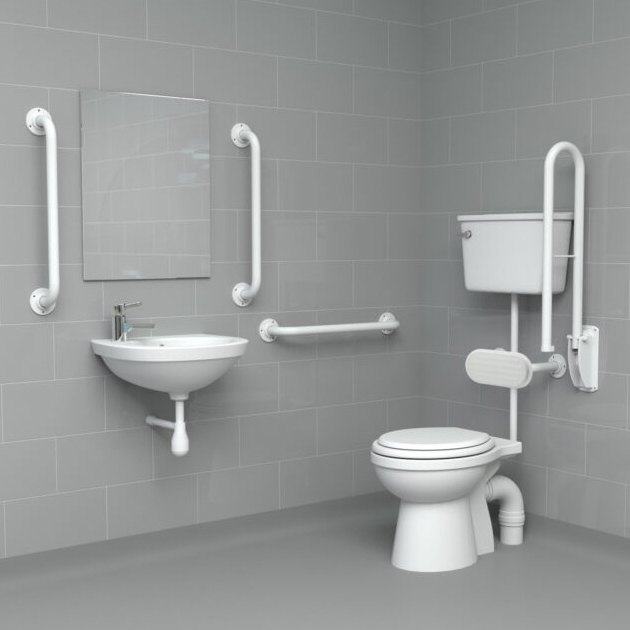 Stainless Steel Corner Grabrail Pack: 4 Finish Options