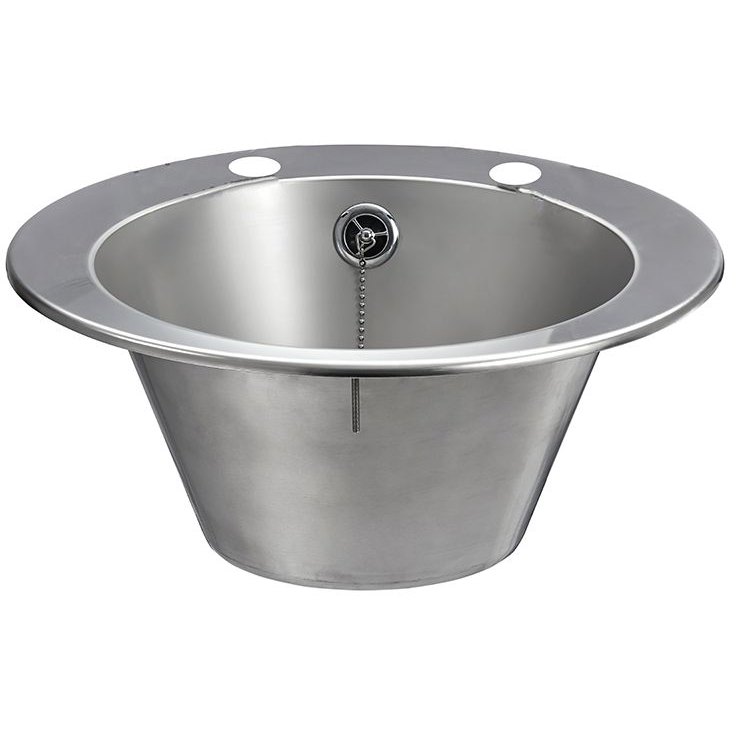 Stainless Steel Inset 385mm Diameter Wash Basins