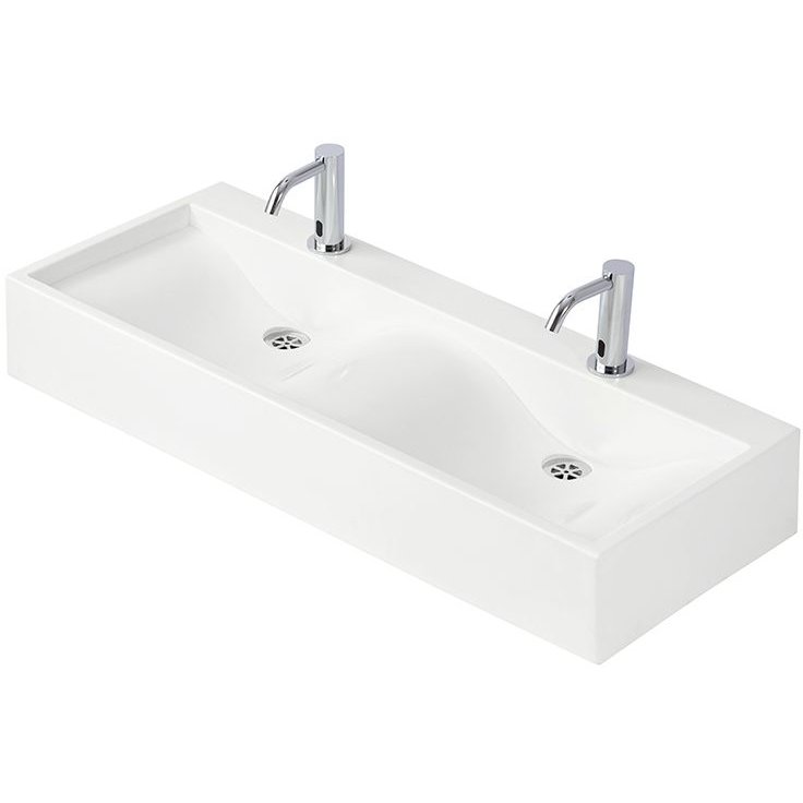 Solid Surface Modular Wash Troughs - Up To 6 Users