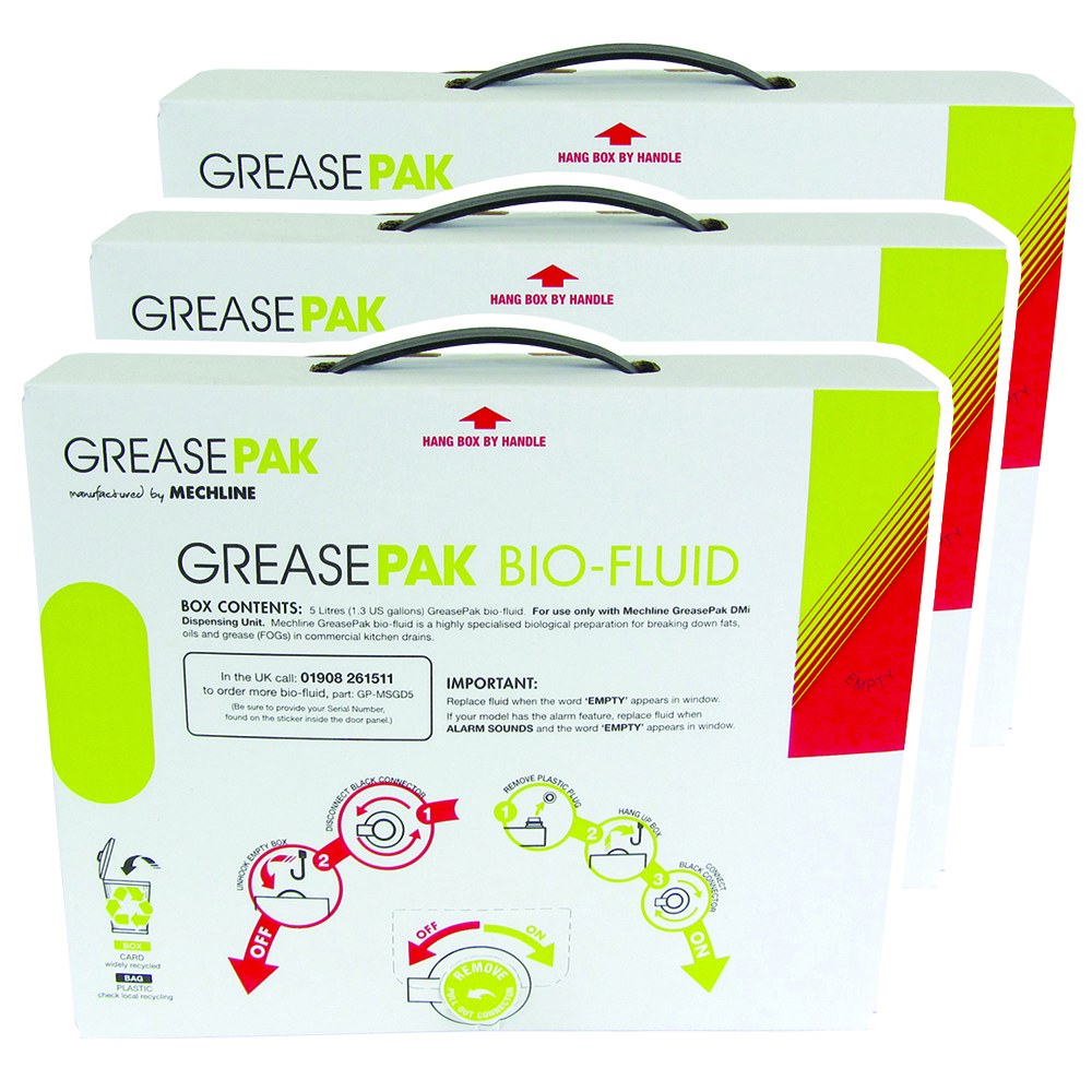 GreasePak Dosing Fluid Refill Pack: 3 x 5 Litres