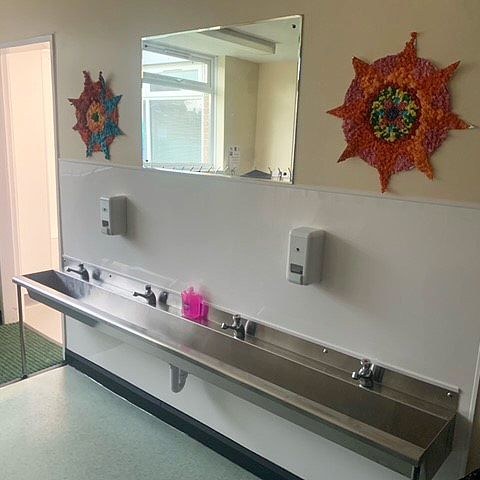 Childrens Trough Sinks For Schools in Stainless Steel