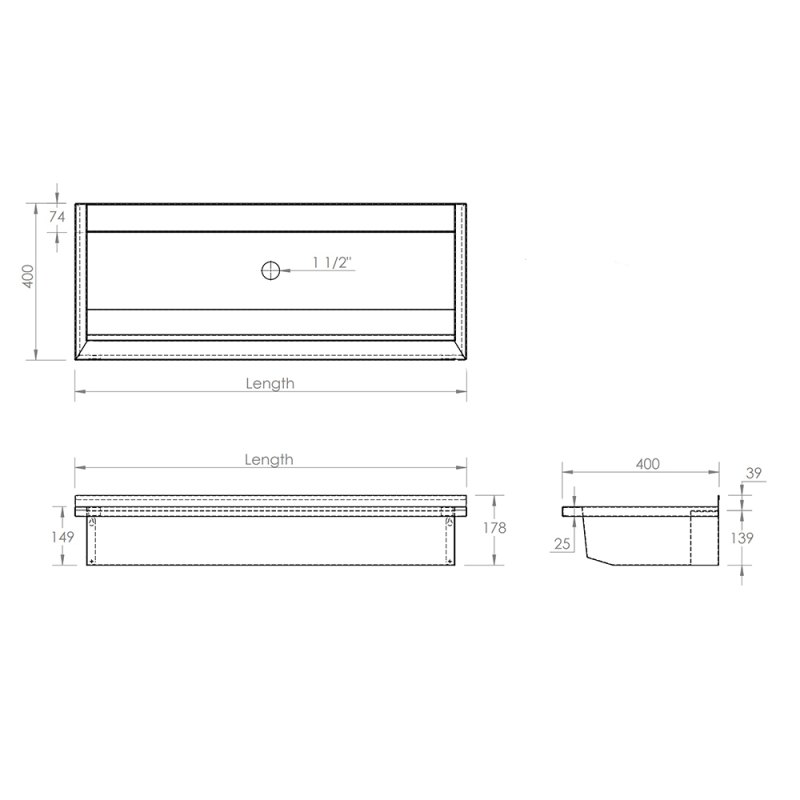 Stainless Steel Trough Sinks For Schools & Colleges