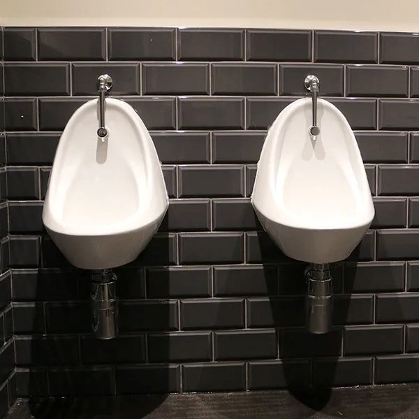 China Double Bowl Urinal Pack With Cistern And Down Pipe