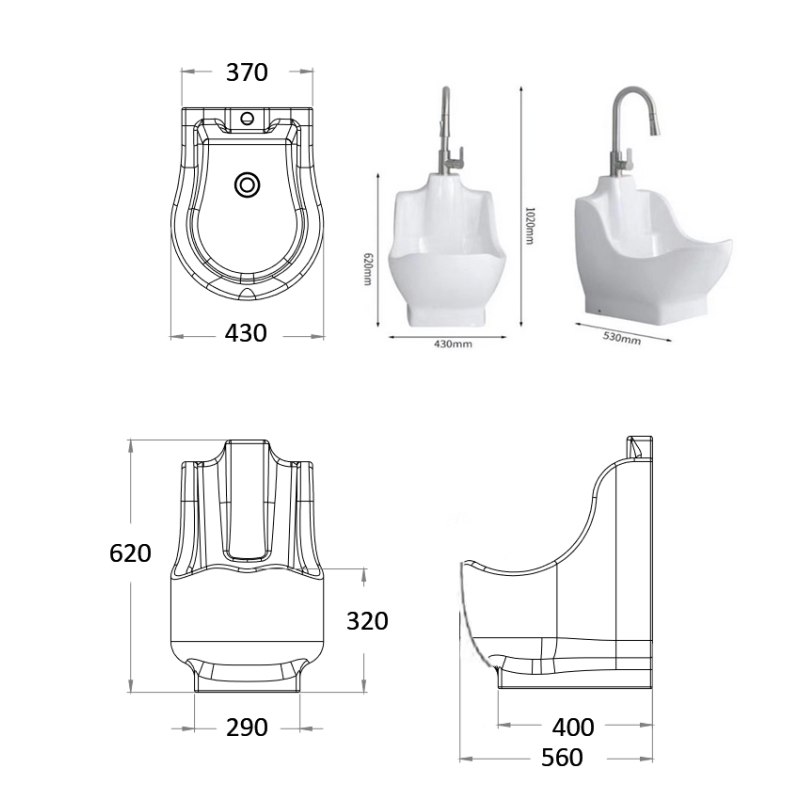 One-Person Wudu Wash Troughs For Schools & Colleges